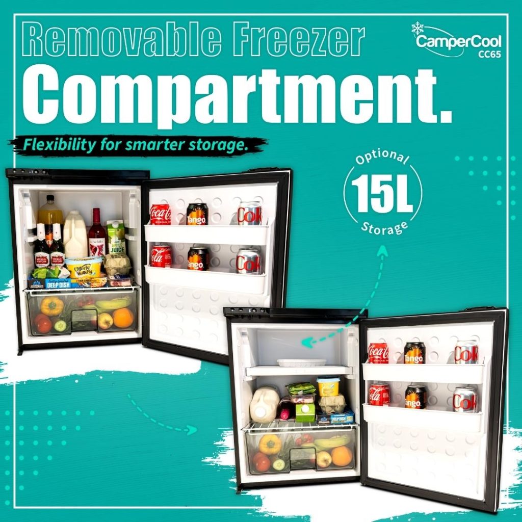 Alpicool x CamperCool CR65 - Campervan Fridge Freezer - Black